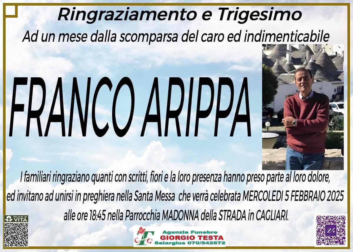 Funerali e annunci funebri a Cagliari | Franco Arippa - Funer24
