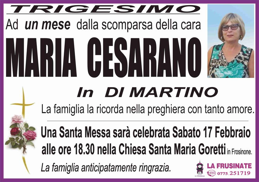 Funerali e annunci funebri a Frosinone | Maria Cesarano - Funer24