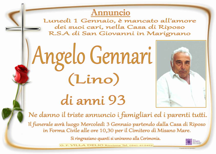 Funerali e annunci funebri a Misano Adriatico | Angelo (Lino) Gennari ...