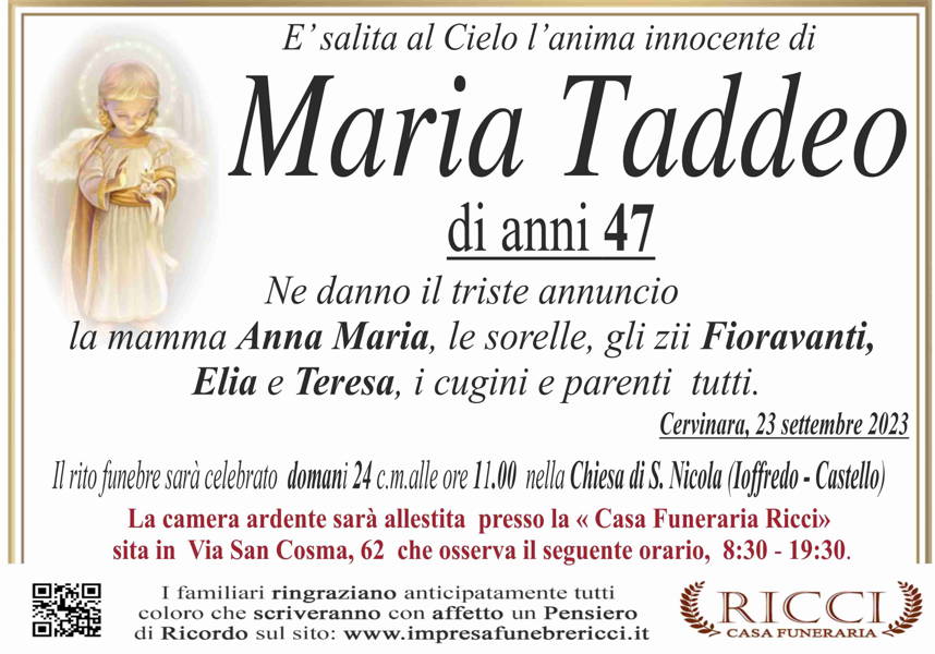 Funerali e annunci funebri a Cervinara | Maria Taddeo - Funer24
