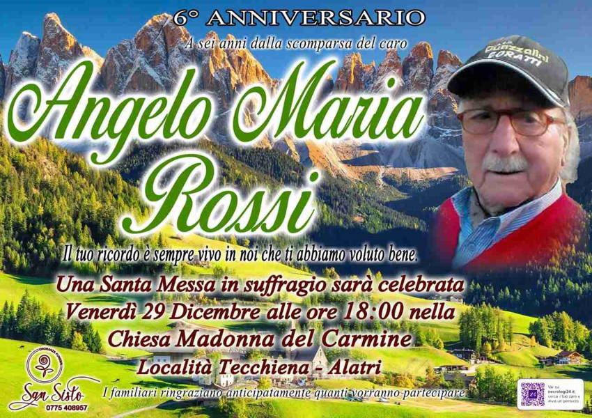 Funerali e annunci funebri a | Angelo Maria Rossi - Funer24