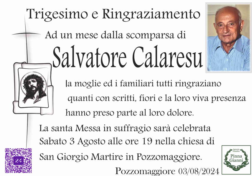 Funerali e annunci funebri a | Salvatore Calaresu - Funer24