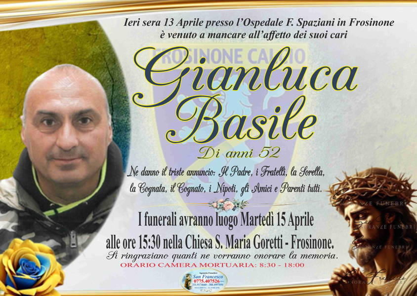 Funerali e annunci funebri a Frosinone | Gianluca Basile - Funer24