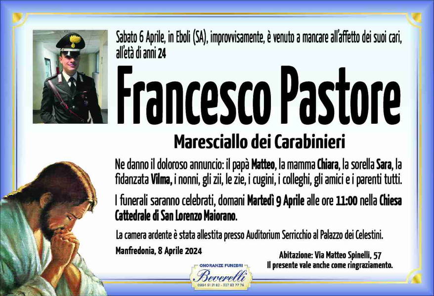 Funerali e annunci funebri a Manfredonia | Francesco Pastore - Funer24