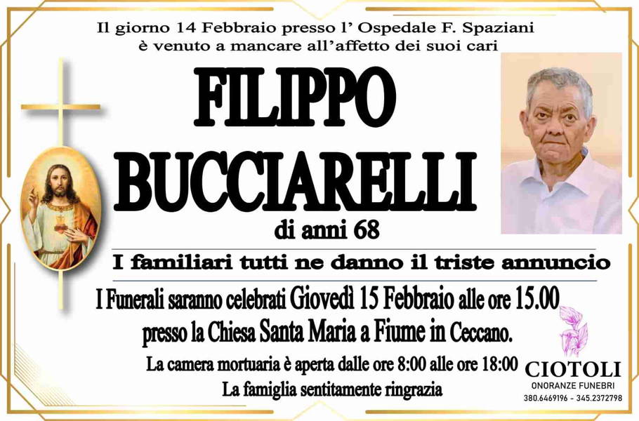 Funerali e annunci funebri a Ceccano | Filippo Bucciarelli - Funer24