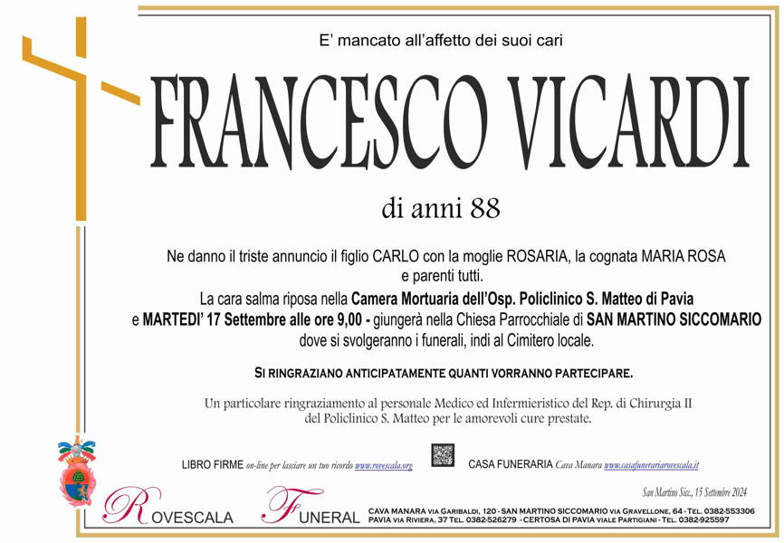 Funerali e annunci funebri a San Martino Siccomario | Francesco Vicardi ...