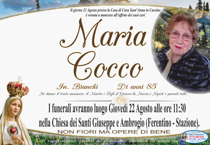 Funerali e annunci funebri a Ferentino | Maria Cocco - Funer24