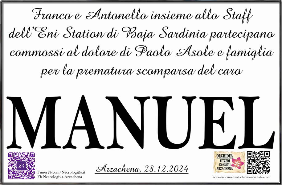 Funerali e annunci funebri a Arzachena | Manuel Asole - Funer24