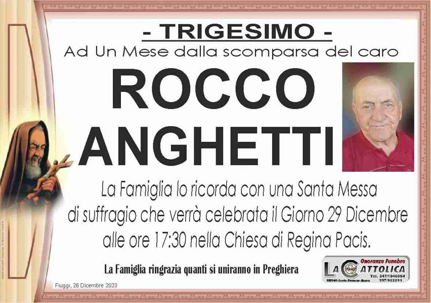 Funerali e annunci funebri a | Rocco Anghetti - Funer24