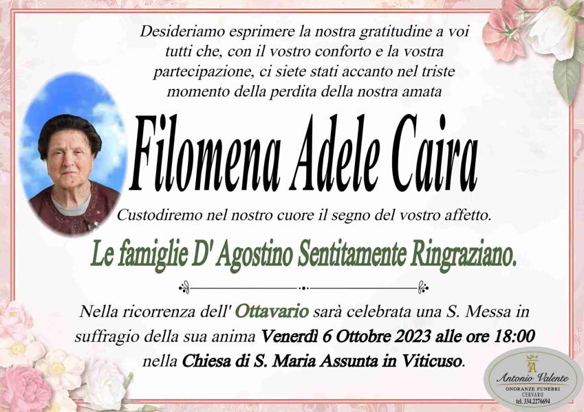 Funerali e annunci funebri a Viticuso | Filomena Adele Caira - Funer24