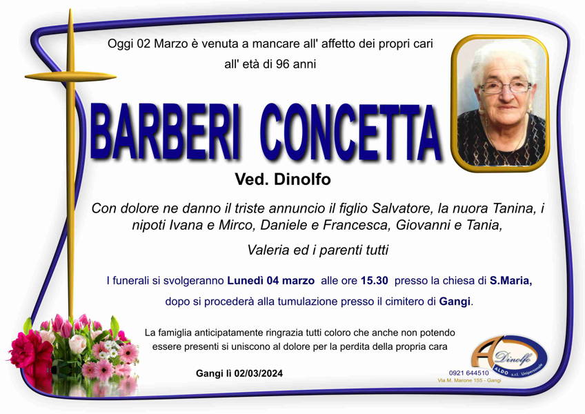 Funerali e annunci funebri a Gangi | Concetta Barberi - Funer24