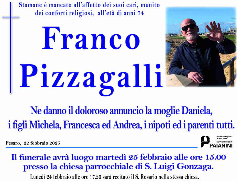Funerali e annunci funebri a Pesaro | Franco Pizzagalli - Funer24