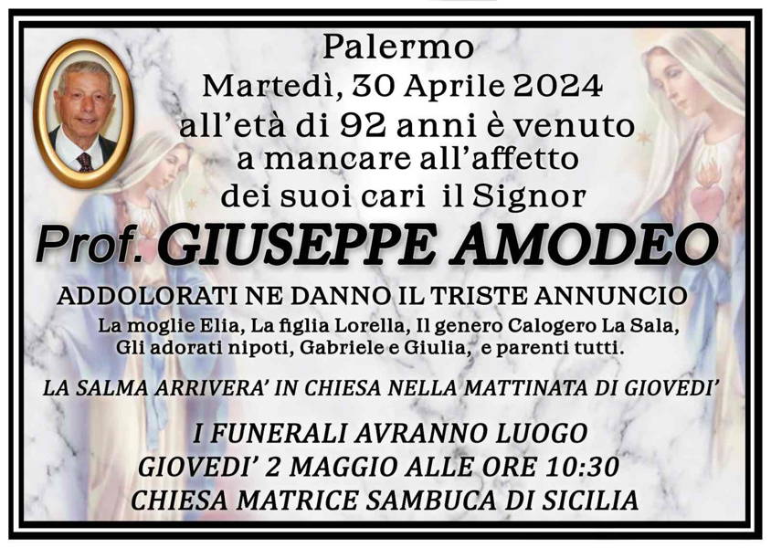 Funerali e annunci funebri a Palermo | Giuseppe Amodeo - Funer24