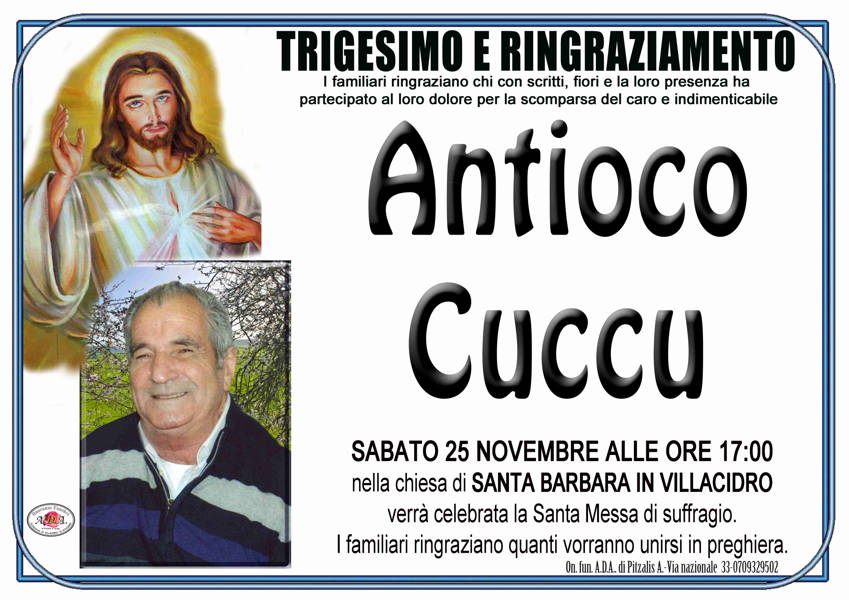 Funerali e annunci funebri a Villacidro | Antioco Cuccu - Funer24