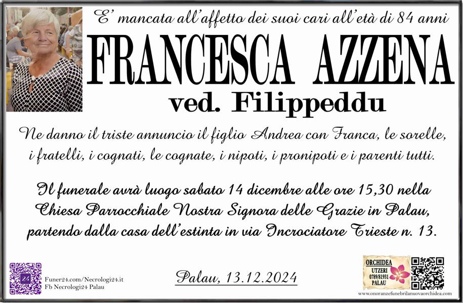Funerali e annunci funebri a Palau | Francesca Azzena - Funer24