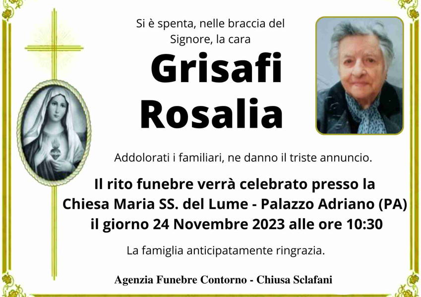 Funerali e annunci funebri a Palazzo Adriano | Rosalia Grisafi - Funer24