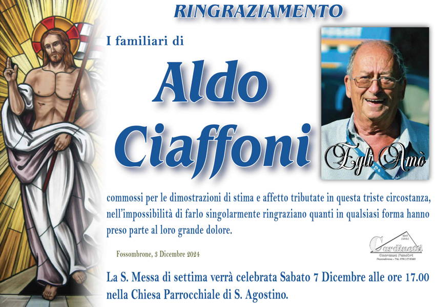 Funerali e annunci funebri a Fossombrone | Aldo Ciaffoni - Funer24