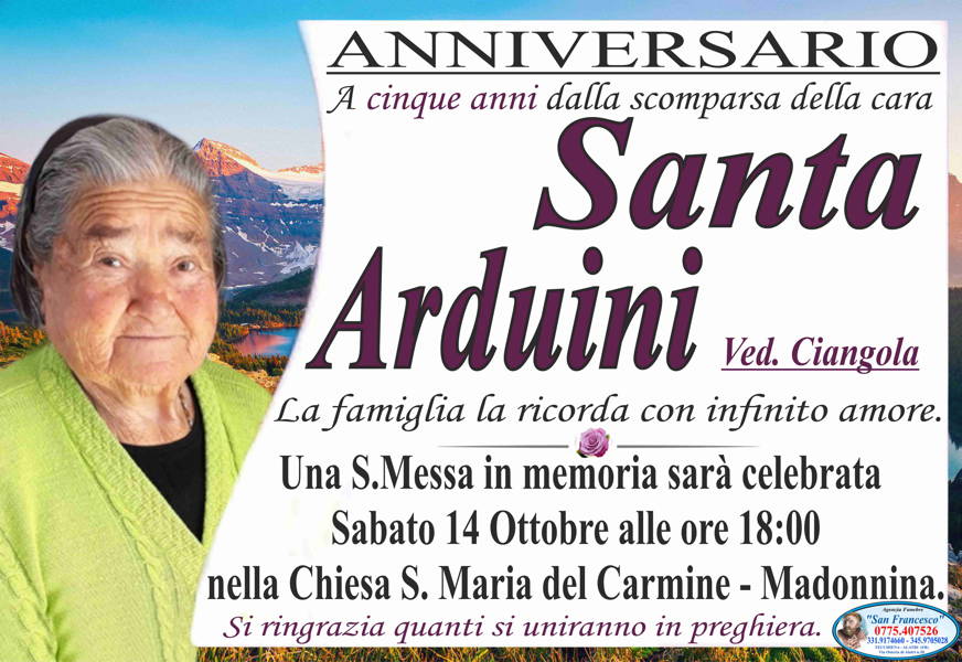 Funerali e annunci funebri a | Santa Arduini - Funer24