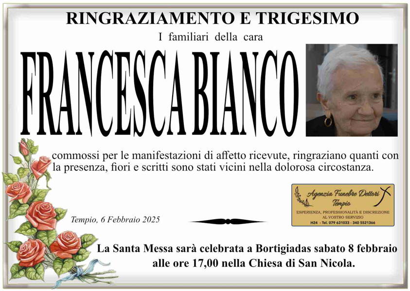 Funerali e annunci funebri a Bortigiadas | Francesca Bianco - Funer24