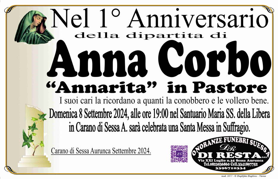 Funerali e annunci funebri a | Anna Corbo - Funer24