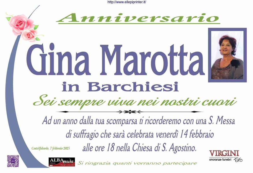 Funerali e annunci funebri a Castelfidardo | Gina Marotta - Funer24