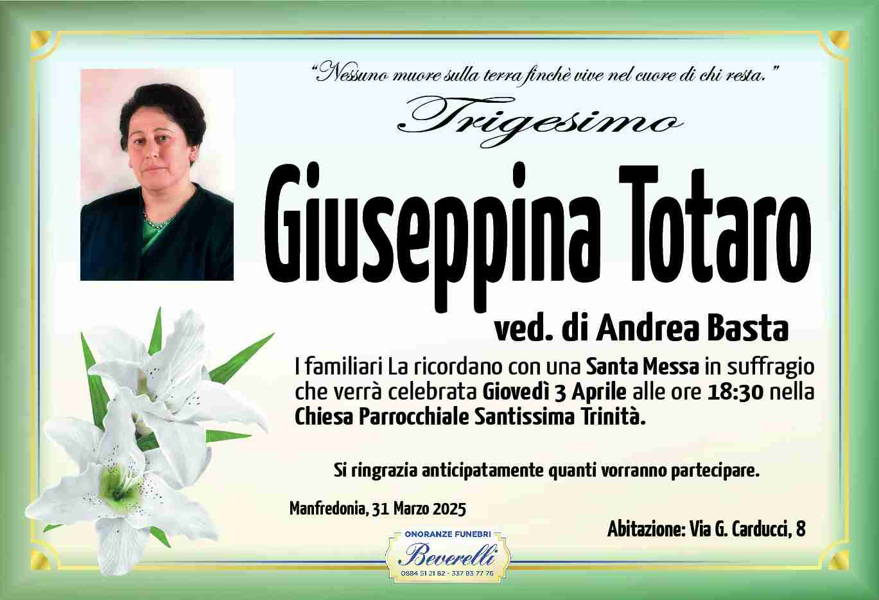 Funerali e annunci funebri a Manfredonia | Giuseppina Totaro - Funer24