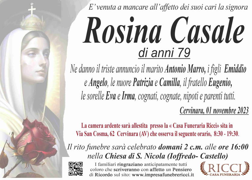 Funerali e annunci funebri a Cervinara | Rosina Casale - Funer24
