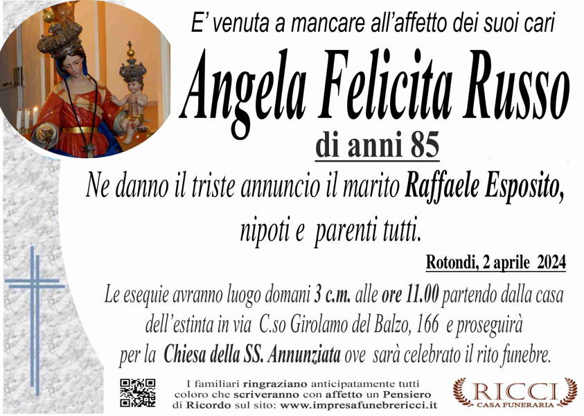Funerali e annunci funebri a Rotondi | Angela Felicita Russo - Funer24