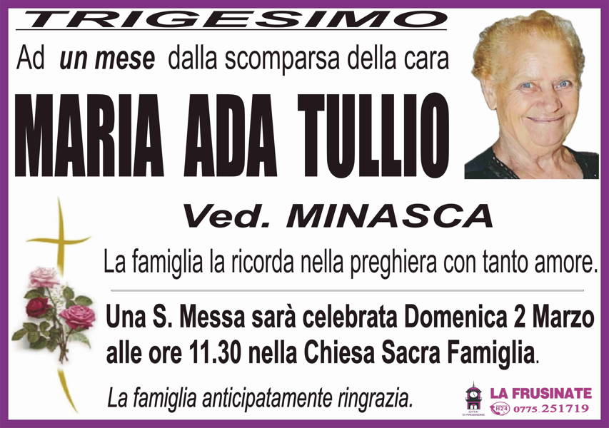 Funerali e annunci funebri a Frosinone | Maria Ada Tullio - Funer24