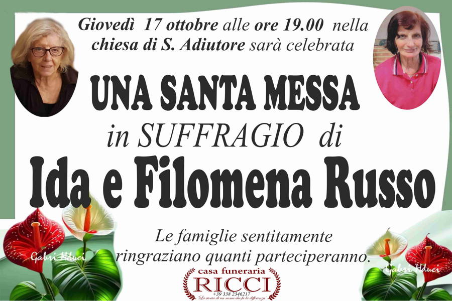 Funerali e annunci funebri a Cervinara | Filomena Russo - Funer24