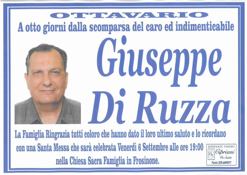 Funerali e annunci funebri a | Giuseppe Di Ruzza - Funer24