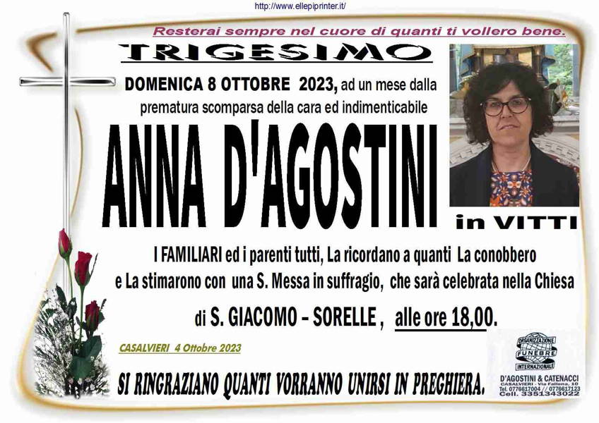 Funerali e annunci funebri a Casalvieri | Anna D'Agostini - Funer24