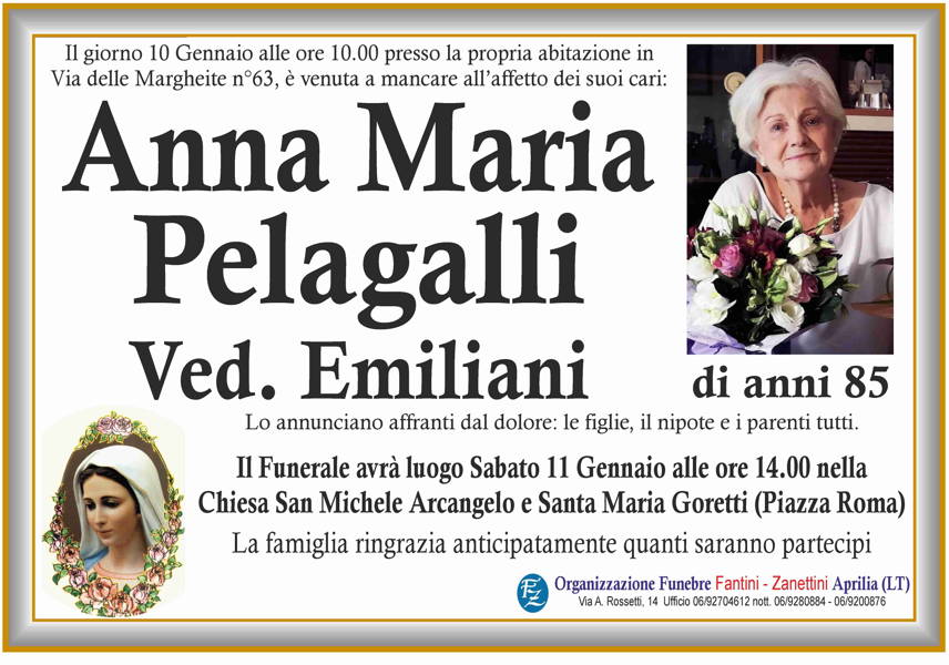 Funerali e annunci funebri a Aprilia | Anna Maria Pelagalli - Funer24