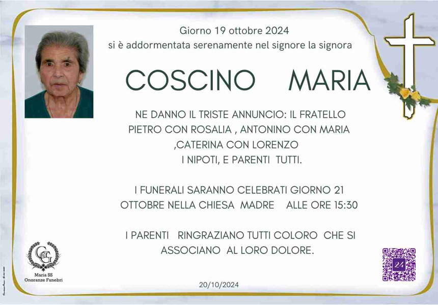 Funerali e annunci funebri a Chiusa Sclafani | Maria Coscino - Funer24
