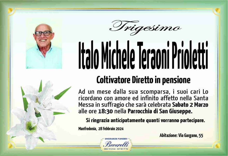 Funerali e annunci funebri a Manfredonia | Italo Michele Teraoni ...
