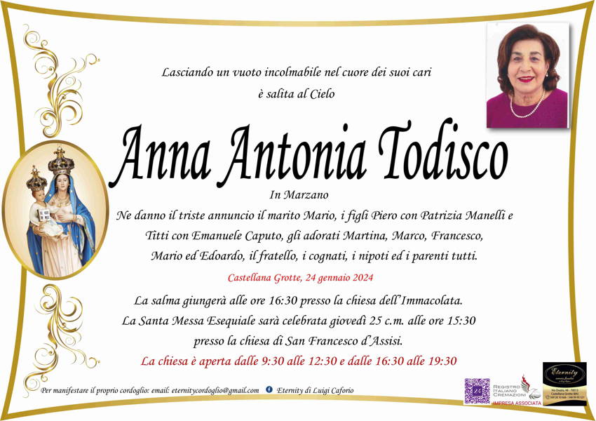 Funerali e annunci funebri a Castellana Grotte | Anna Antonia Todisco ...