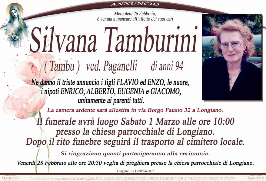 Funerali e annunci funebri a Longiano | Silvana Tamburini - Funer24
