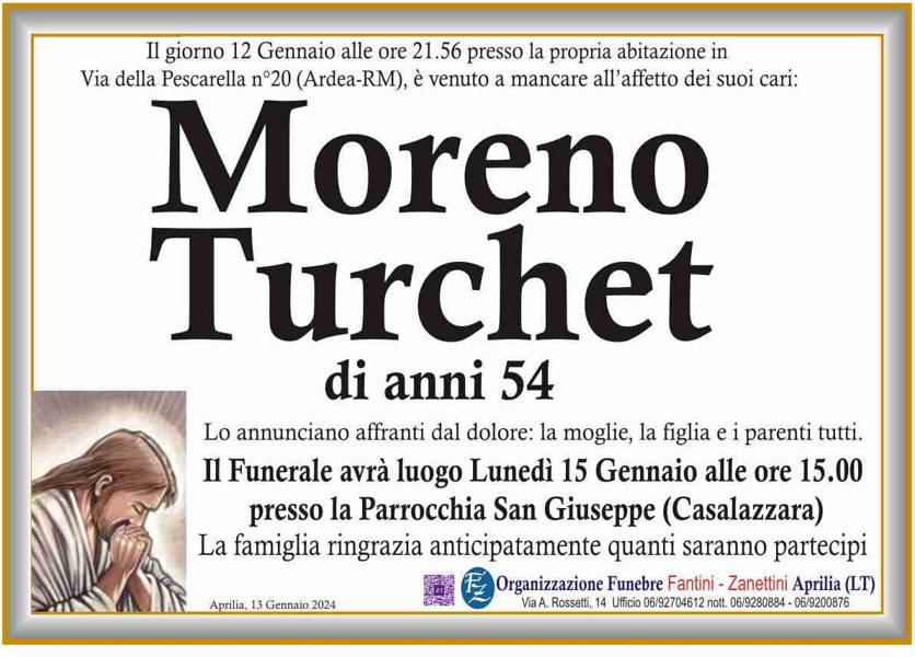 Funerali e annunci funebri a Ardea | Moreno Turchet - Funer24