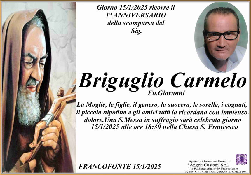 Funerali e annunci funebri a Francofonte | Briguglio Carmelo - Funer24