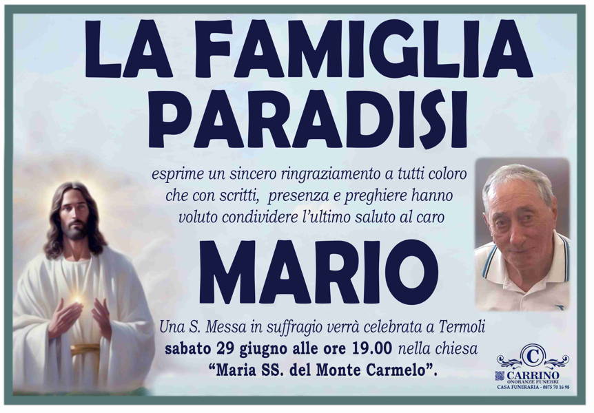 Funerali e annunci funebri a Termoli | Mario Paradisi - Funer24
