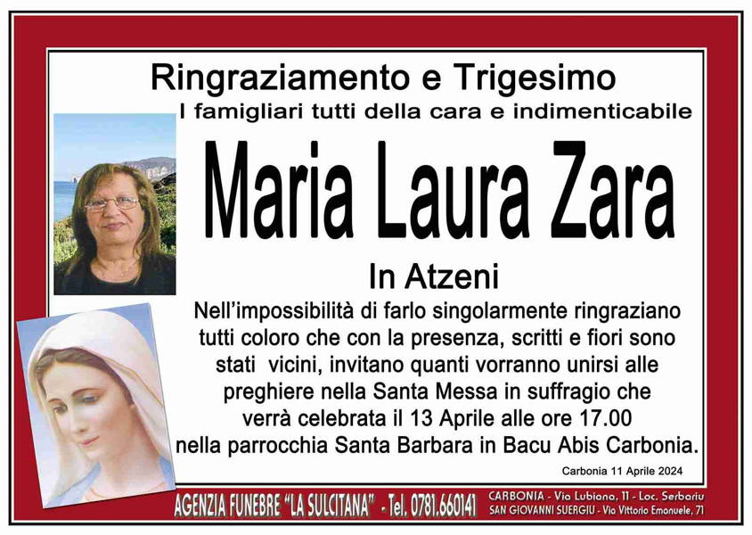 Funerali e annunci funebri a Carbonia | Maria Laura Zara - Funer24