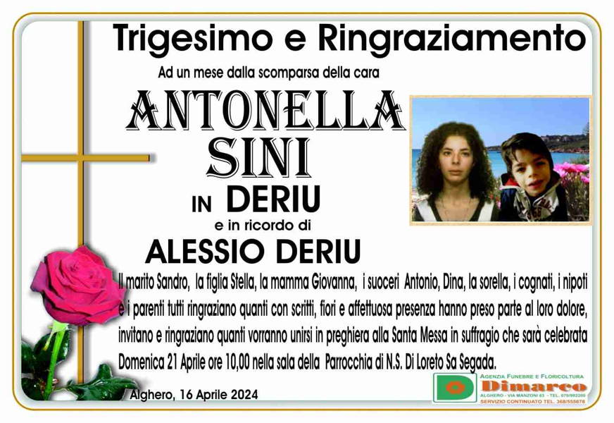Funerali e annunci funebri a Alghero | Antonella Sini in Deriu e in ricordo di Alessio Deriu ...