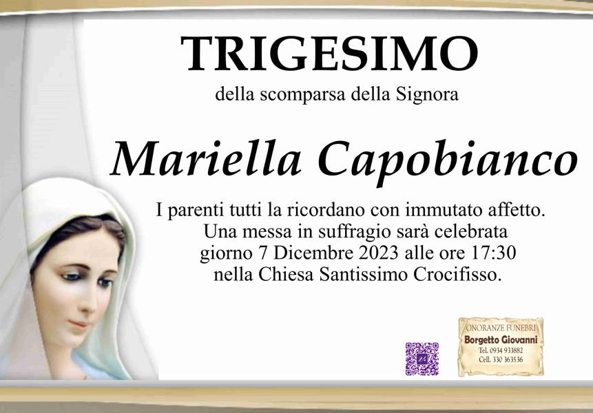 Funerali e annunci funebri a Bompensiere | Maria Carmelina Capobianco ...