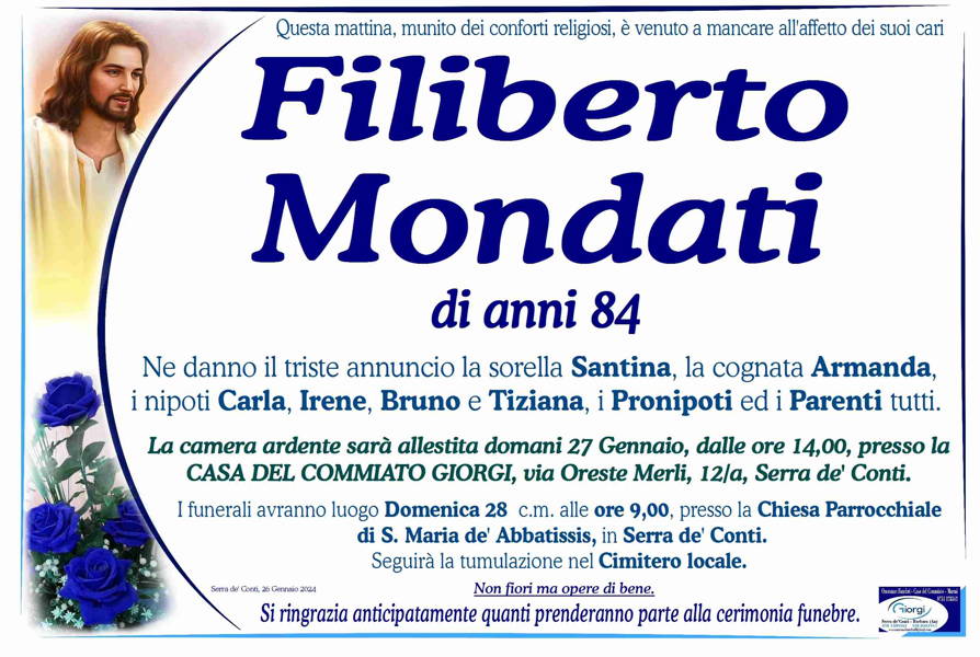 Funerali e annunci funebri a Serra de' Conti | Filiberto Mondati - Funer24