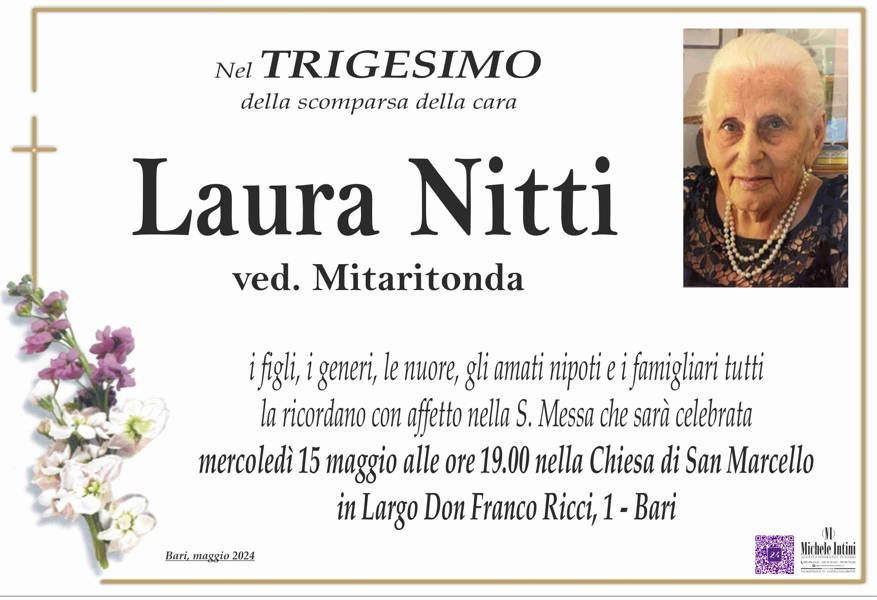 Funerali e annunci funebri a Bari | Laura Nitti - Funer24