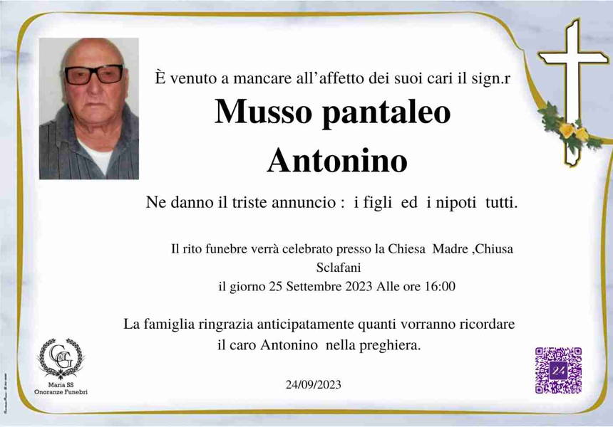 Funerali e annunci funebri a Chiusa Sclafani | Antonino Musso Pantaleo ...