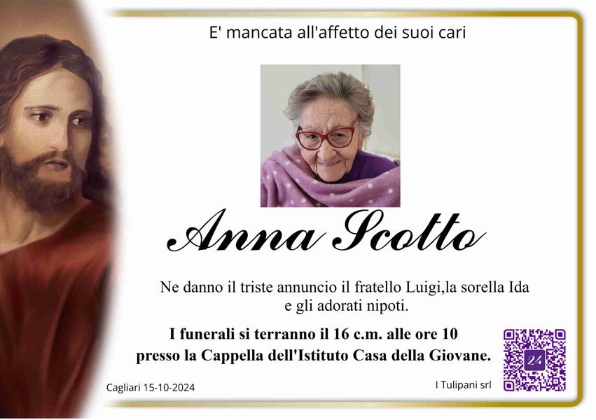 Funerali e annunci funebri a Cagliari | Anna Scotto - Funer24