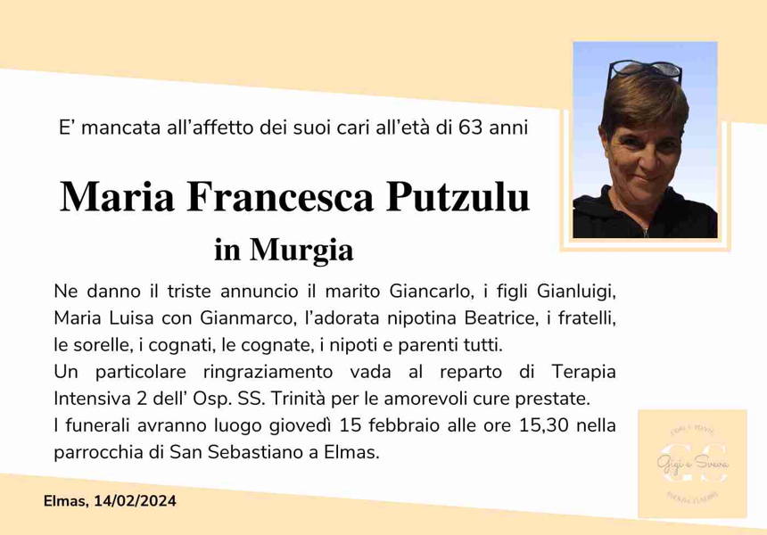 Funerali e annunci funebri a Elmas | Maria Francesca Putzulu - Funer24