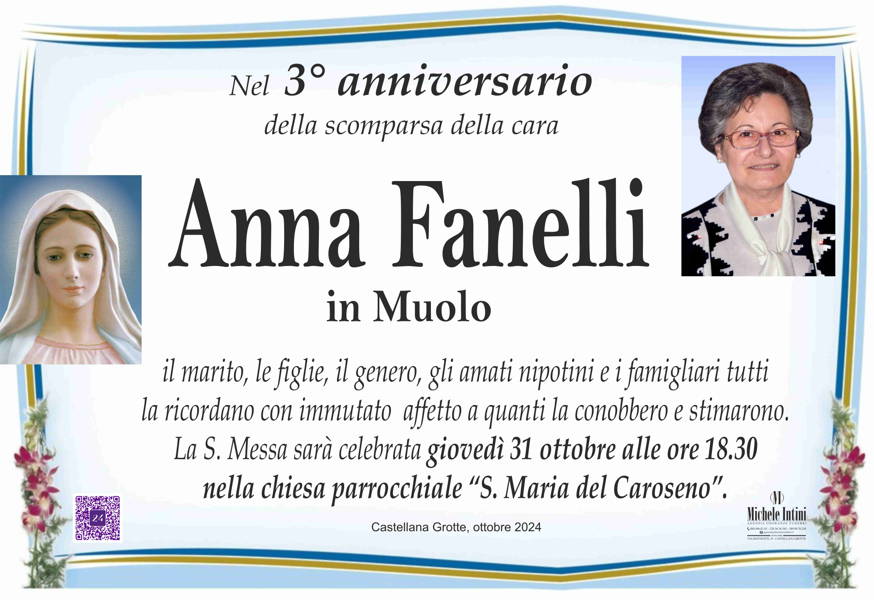 Funerali e annunci funebri a Castellana Grotte | Anna Fanelli - Funer24