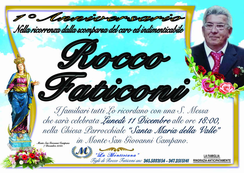 Funerali e annunci funebri a | Rocco Faticoni - Funer24